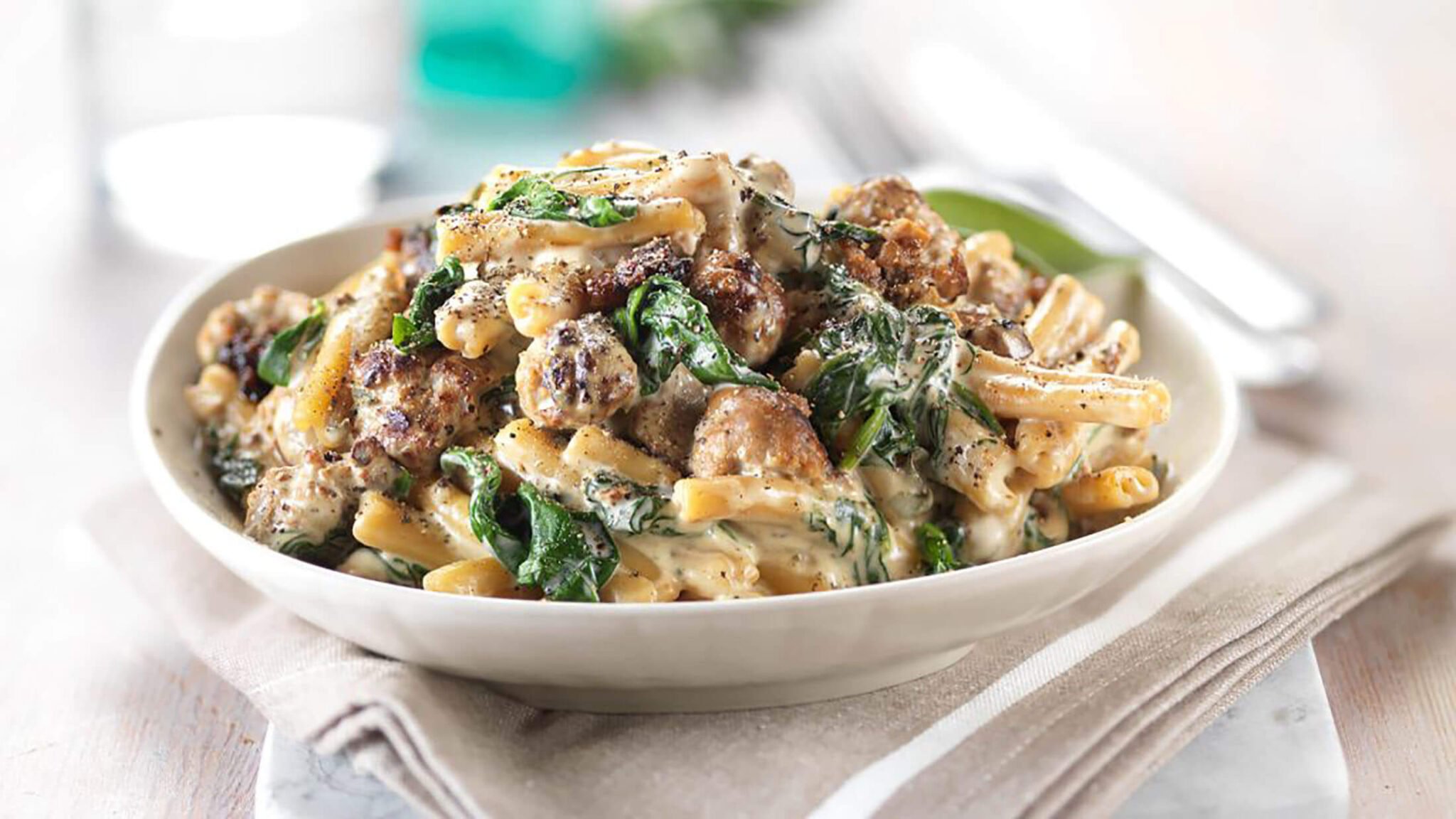 Saucy Sausage Squeeze Pasta | Primula